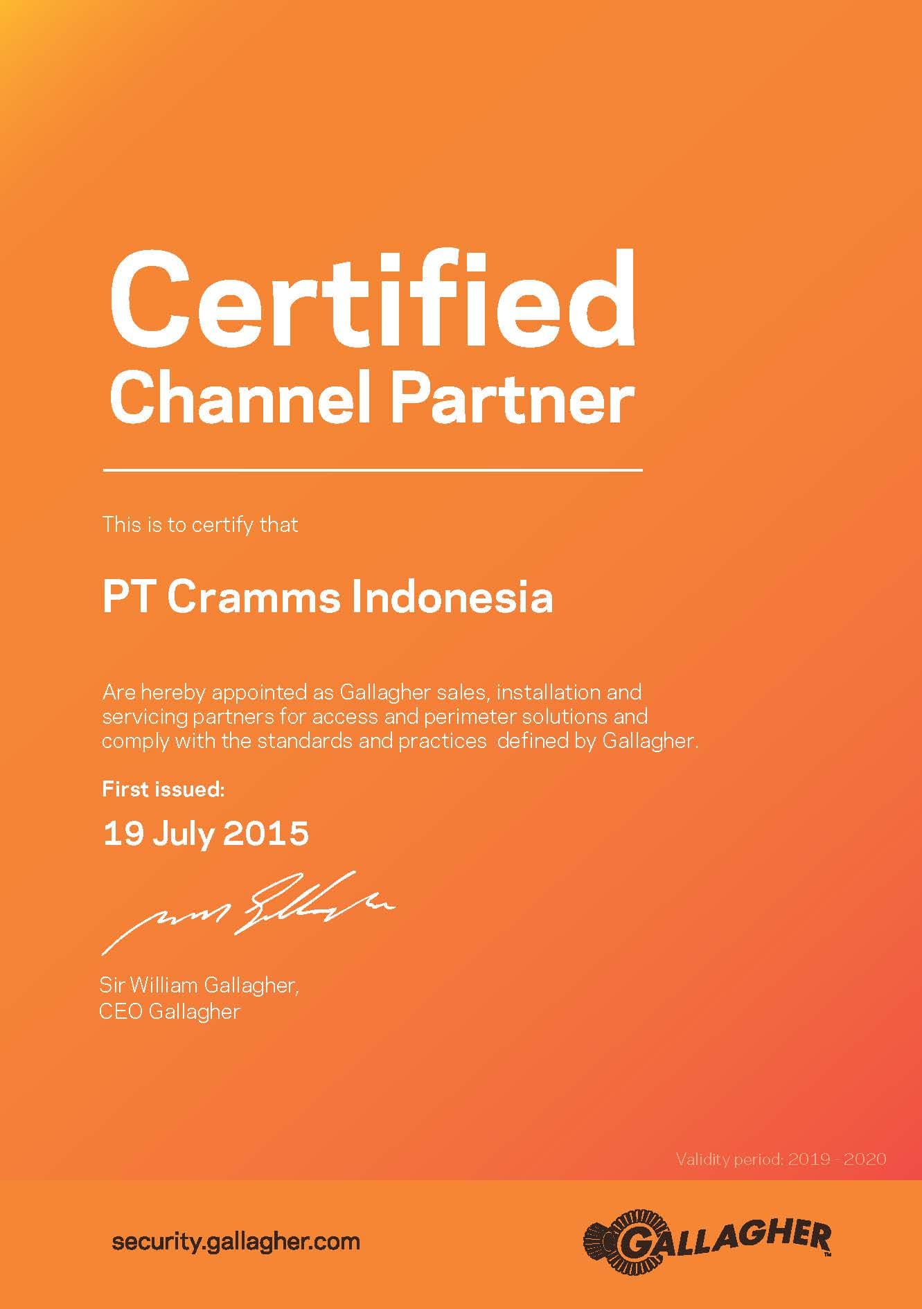 Gallagher Access Control – Cramms Indonesia